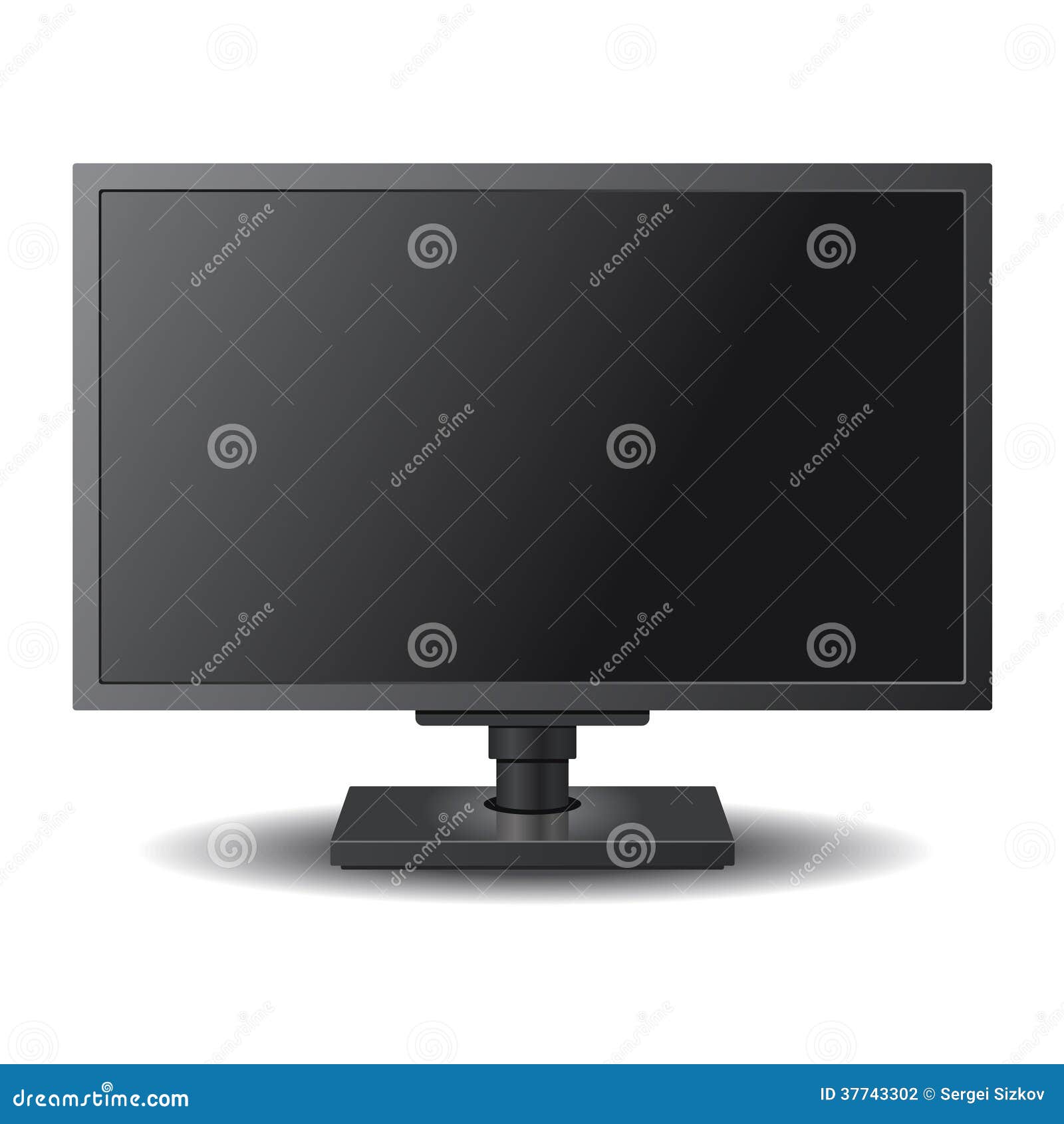 Lcd Tv and Computer Monitor. Stock Vector - Illustration of design ...