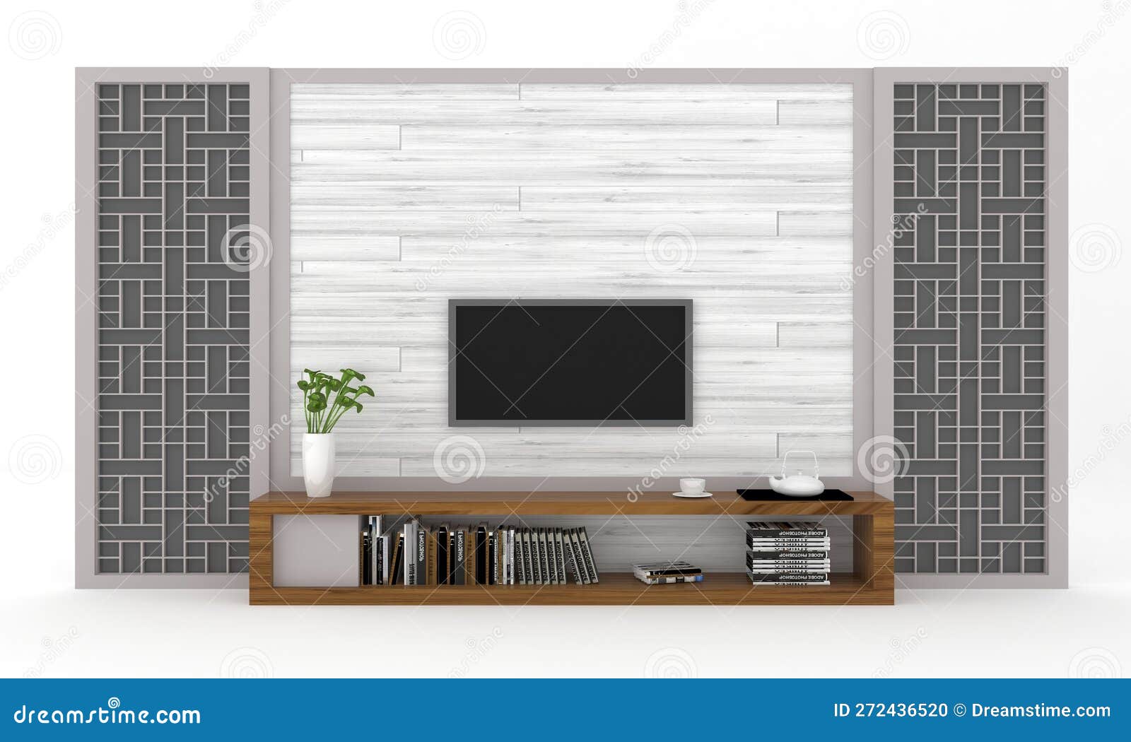 LCD TV Rack Interior Media Wall Stock Photo - Image of plasma, cupboard ...