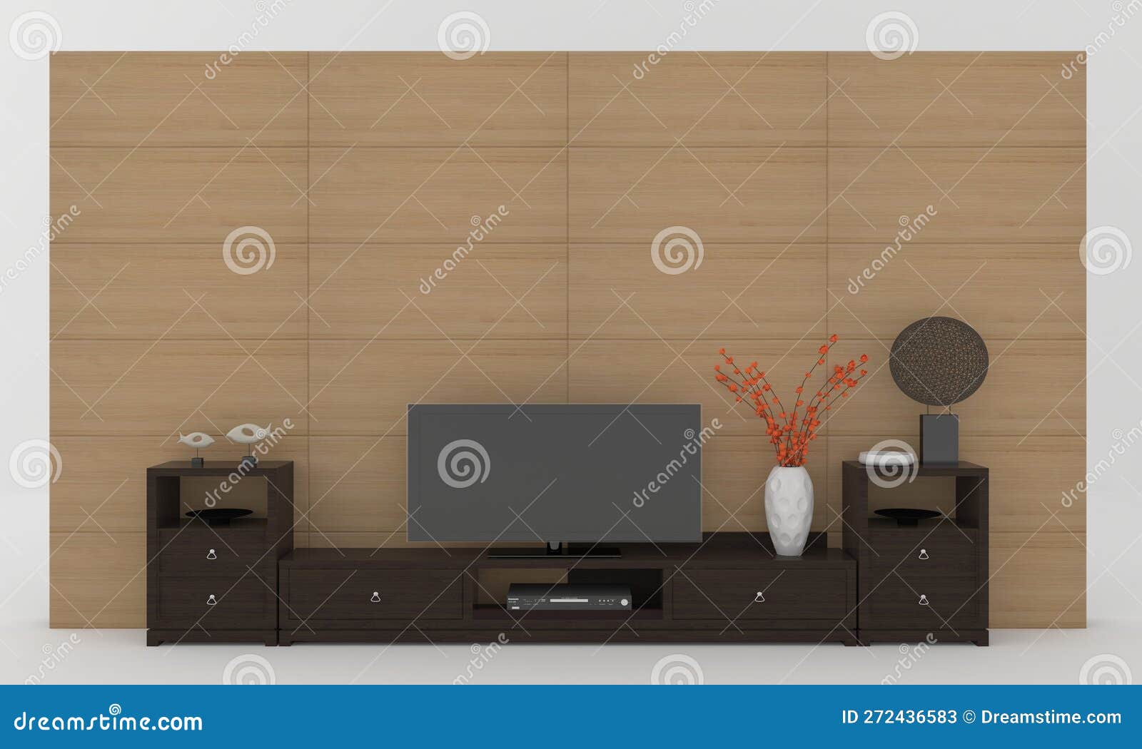 LCD TV Rack Interior Media Wall Stock Image - Image of christmas, heat ...