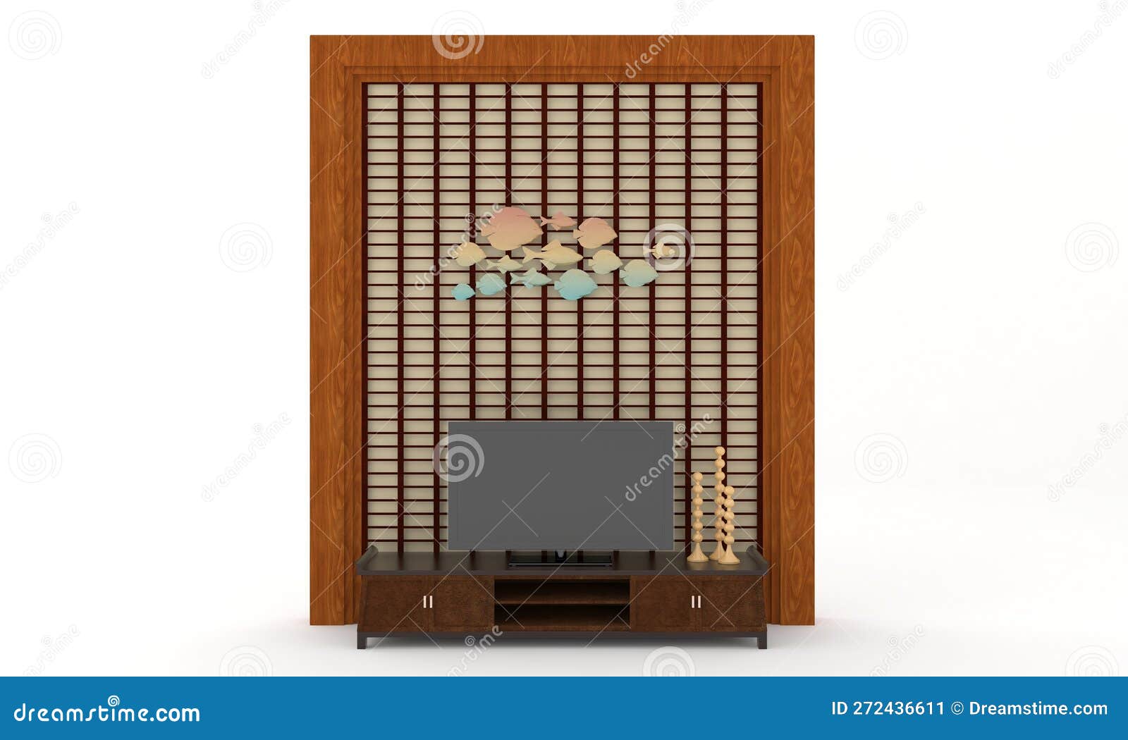 LCD TV Rack Interior Media Wall Stock Image - Image of design, holiday ...