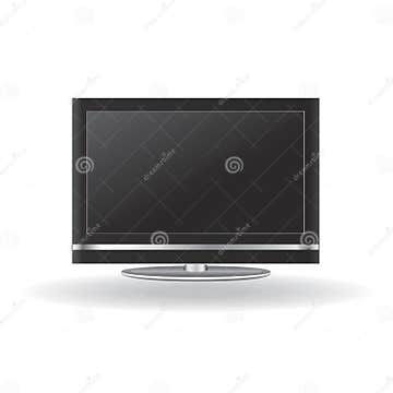 Lcd tv vector stock vector. Illustration of computer, leisure - 5322725