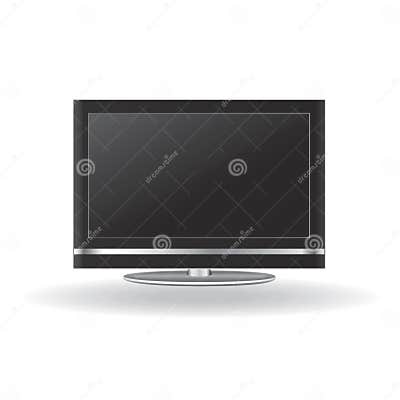 Lcd tv vector stock vector. Illustration of computer, leisure - 5322725