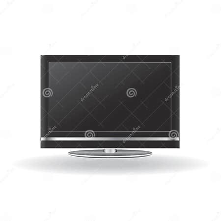 Lcd tv vector stock vector. Illustration of computer, leisure - 5322725
