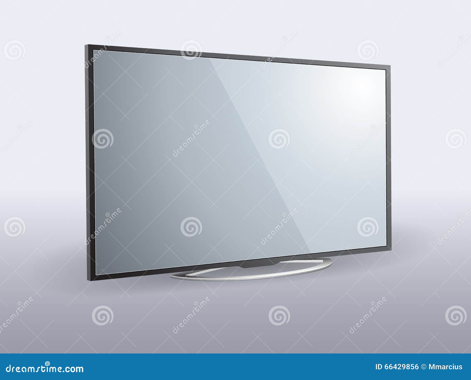 Lcd tv stock vector. Illustration of electronic, desktop - 66429856