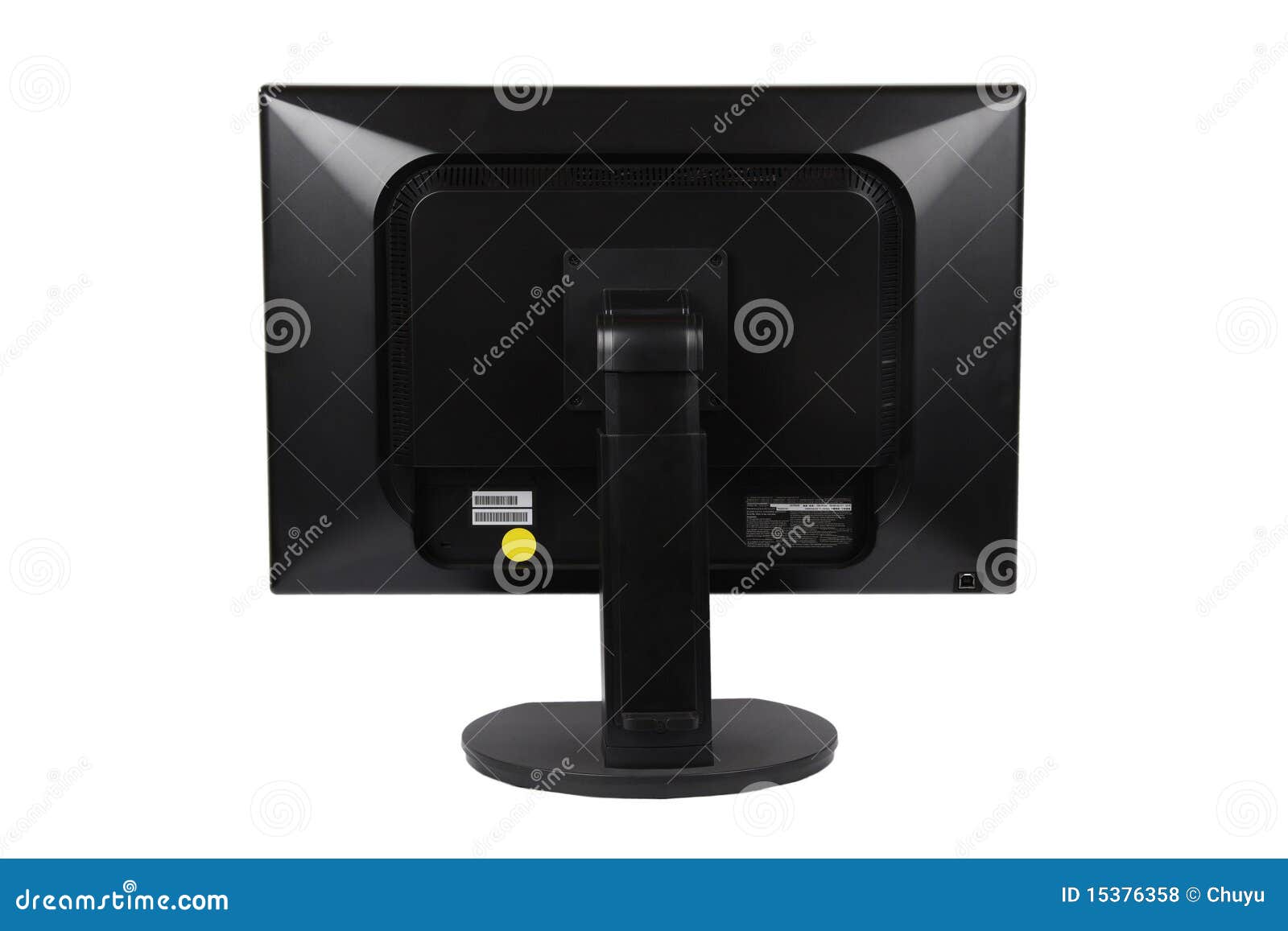 LCD Van De Computer Monitor Op De Rug Stock Foto - Image of computer ...