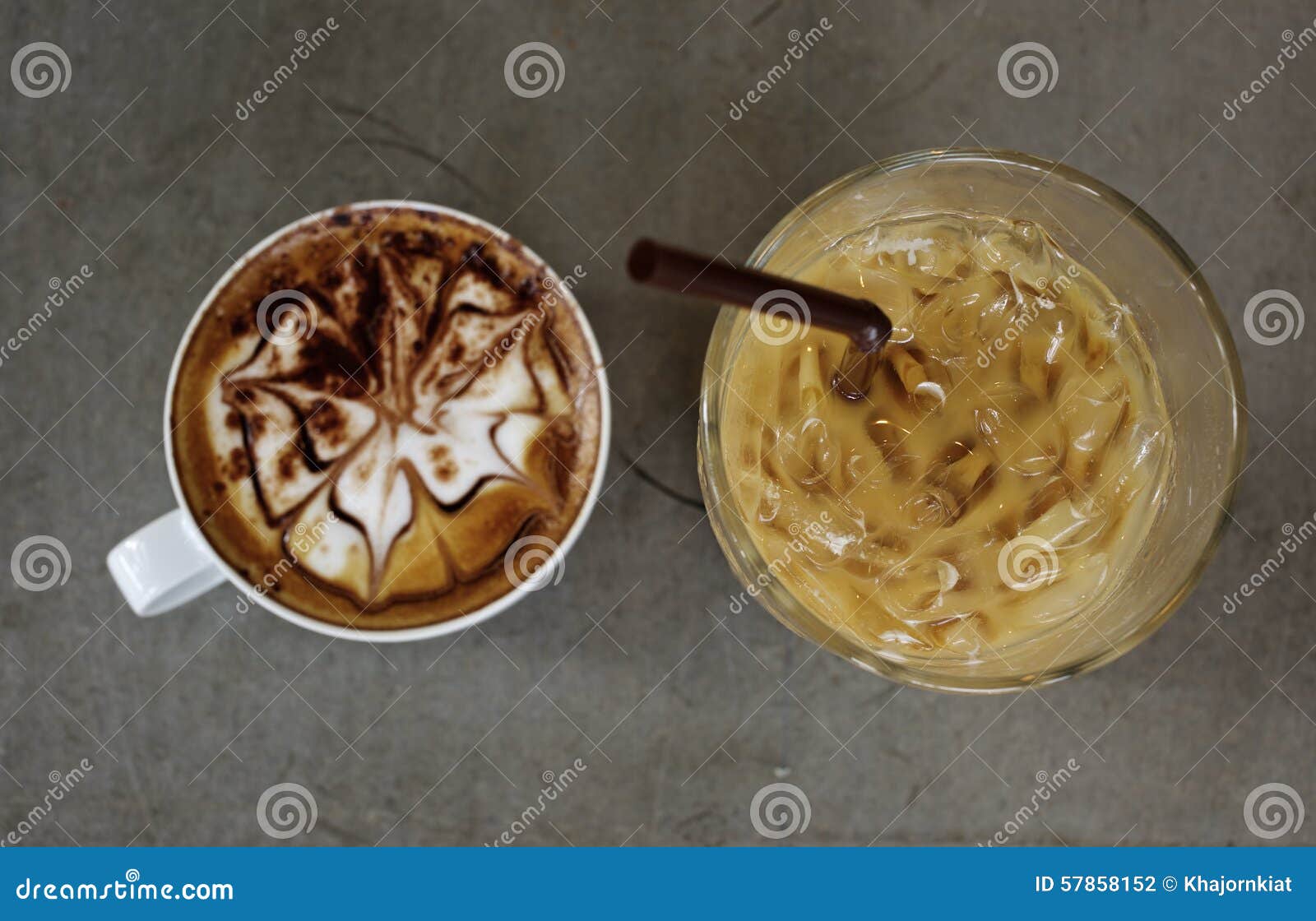 Lce coffee stock photo. Image of coffee, isolated, served - 57858152