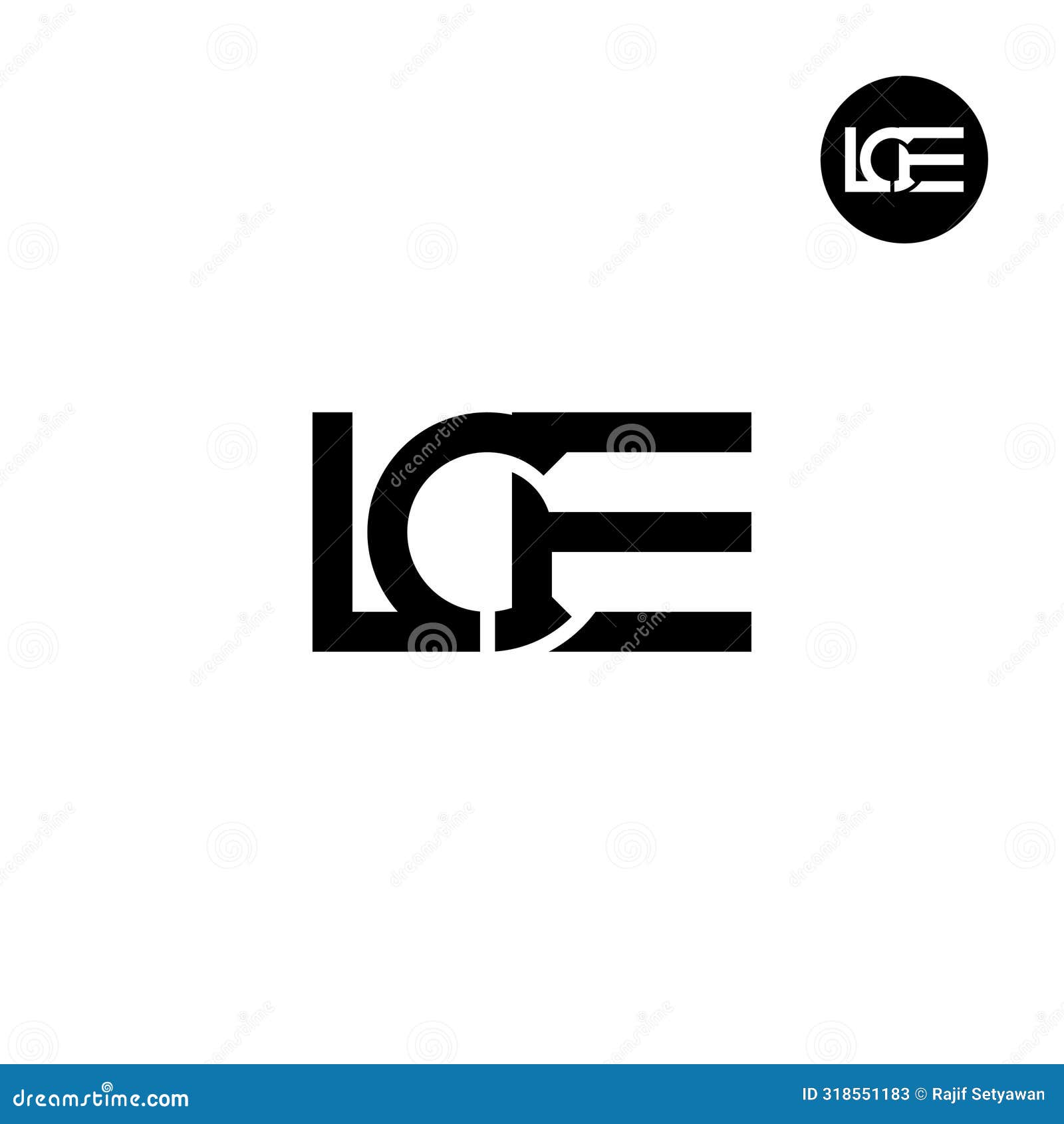 LCE Logo Letter Monogram Design Stock Illustration - Illustration of ...
