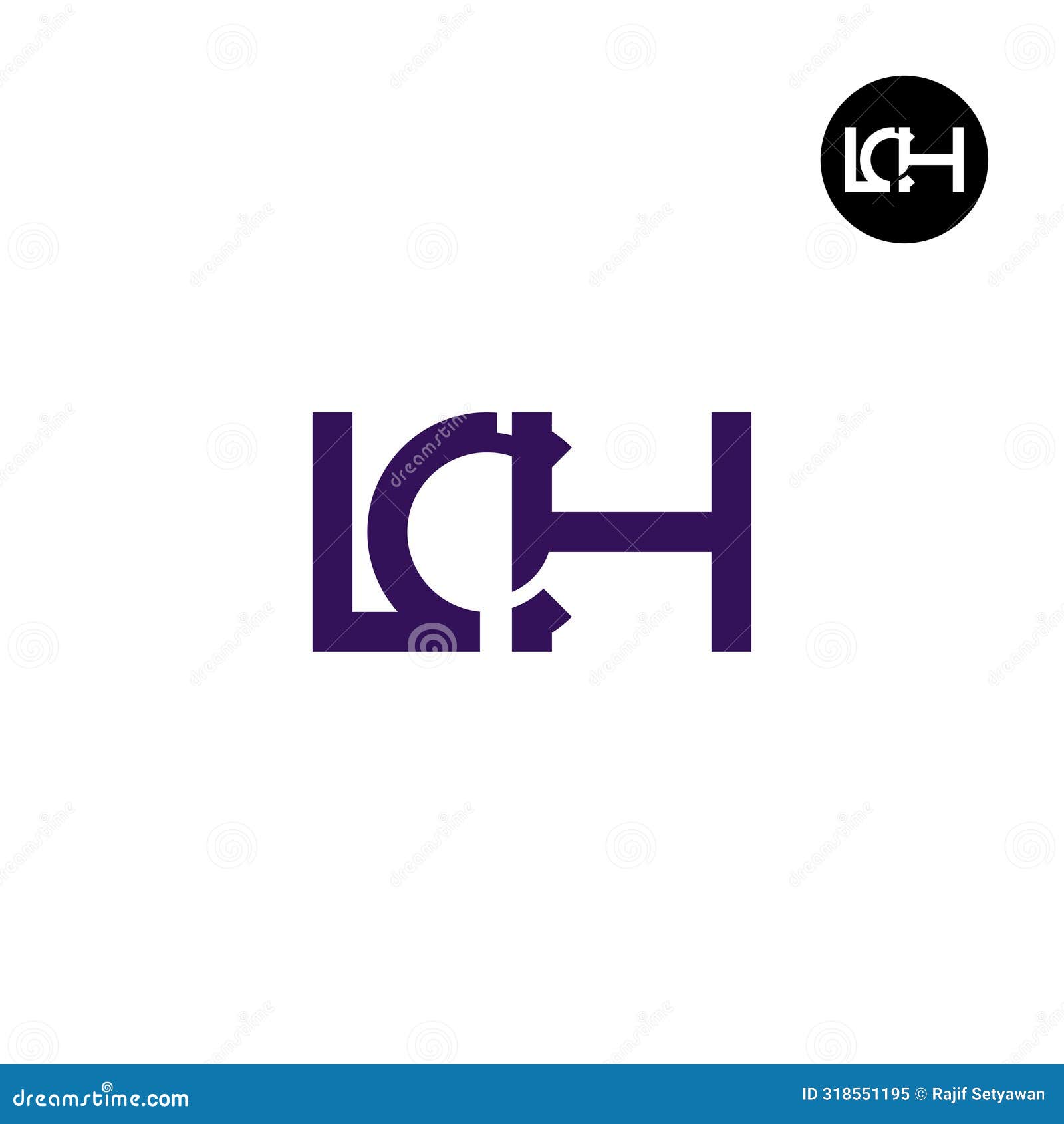 LCH Logo Letter Monogram Design Stock Illustration - Illustration of ...