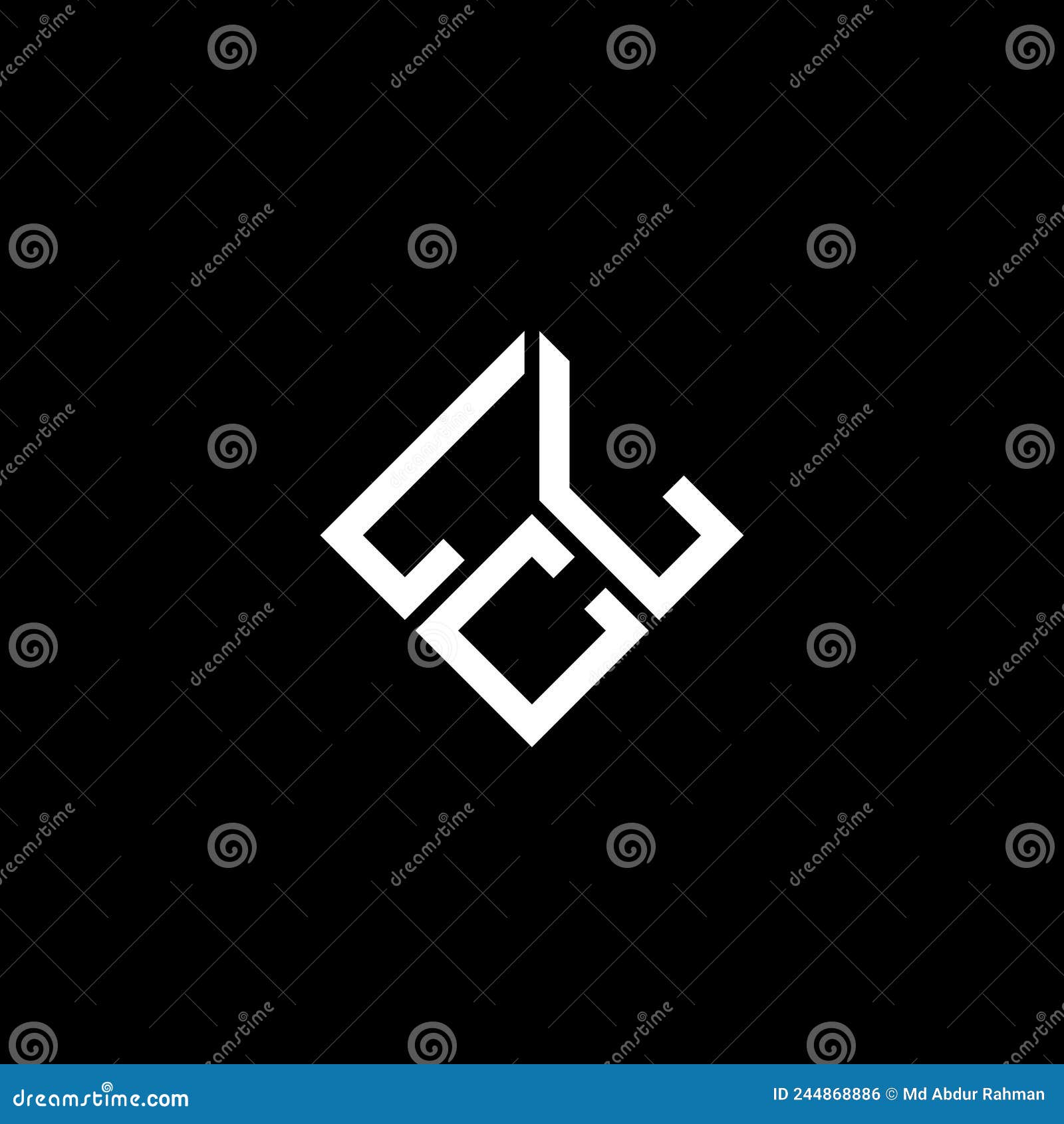 LCL Letter Logo Design on Black Background. LCL Creative Initials ...