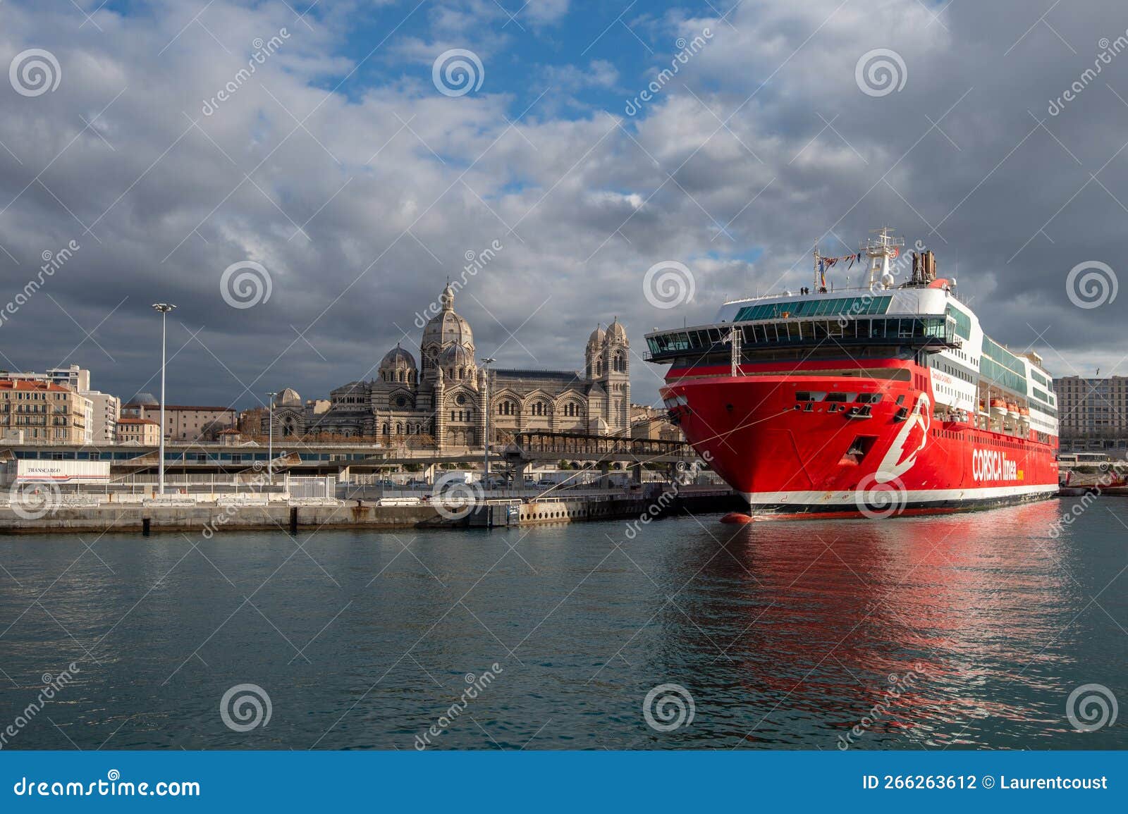 Corsica Linea Ferry is Docked in Marseille Editorial Photography ...