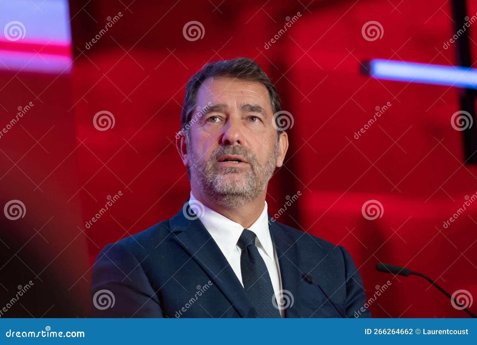 Portrait of French Politician Male Christophe Castaner Editorial ...