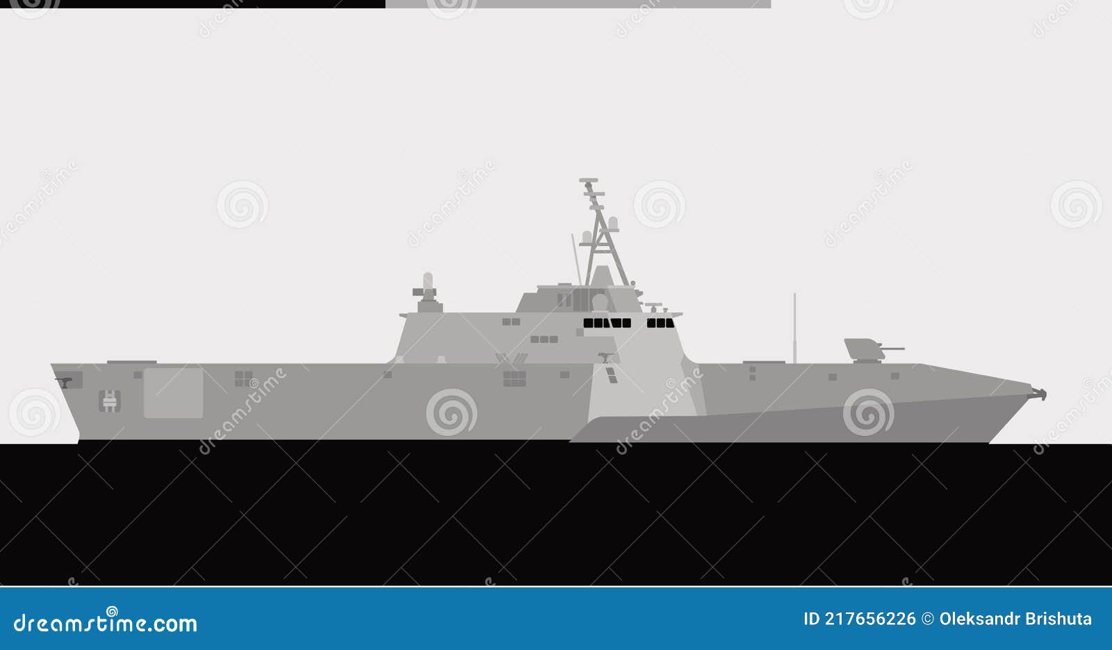 LCS-2. Independence Class Littoral Combat Ship Stock Vector ...