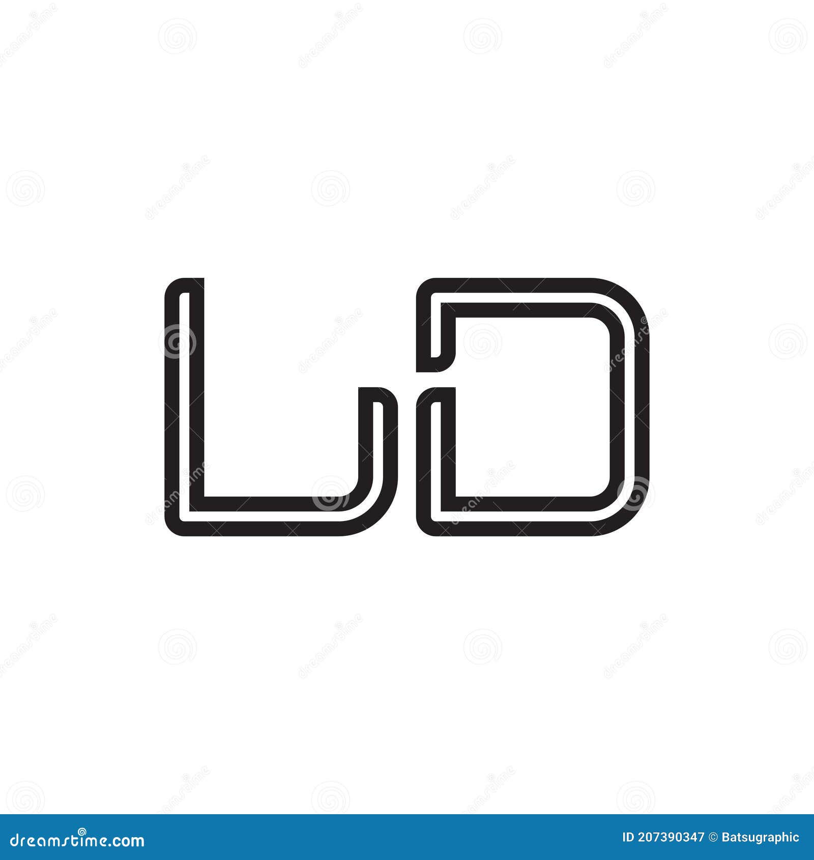 Ld Initial Letter Vector Logo Icon Stock Vector - Illustration of ...