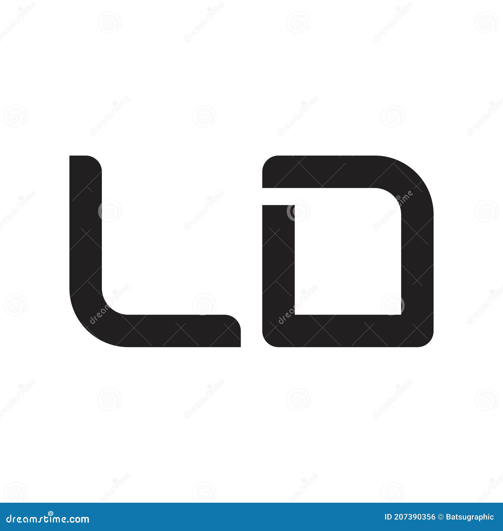 Ld Initial Letter Vector Logo Icon Stock Vector - Illustration of ...