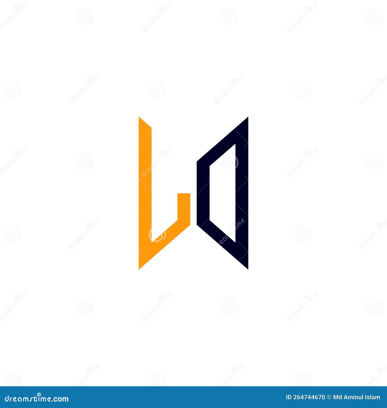 LD Letter Logo Creative Design with Vector Graphic, Stock Vector ...