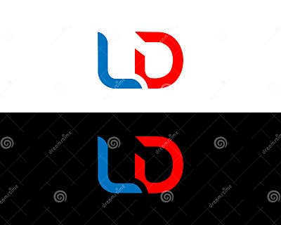 LD Letter Logo and Icon Vector Element Stock Vector - Illustration of ...