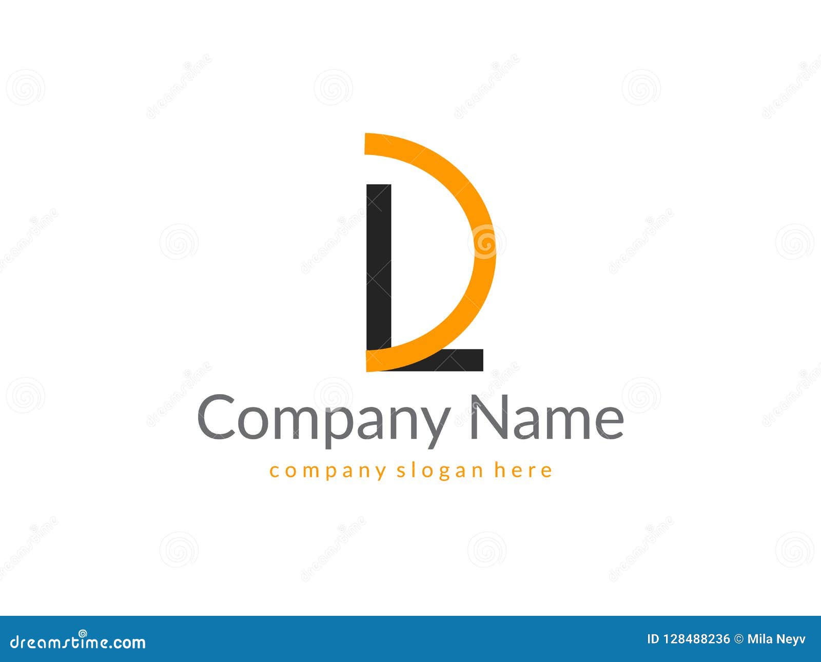 LD logo acronym stock vector. Illustration of white - 128488236