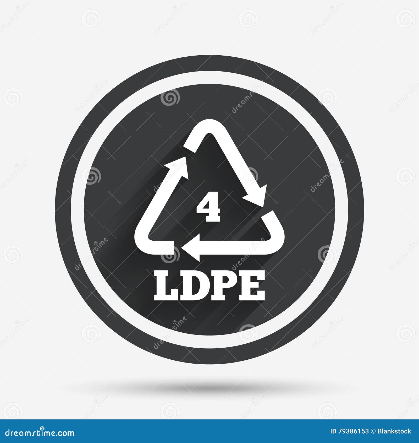 Ld-pe 4 Sign Icon. Low-density Polyethylene. Stock Vector ...