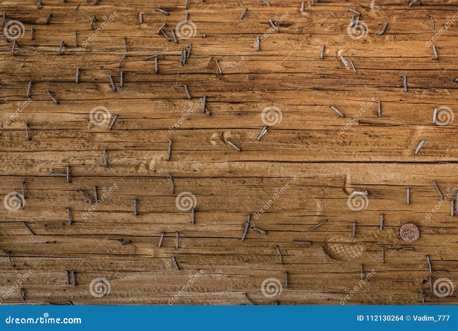 Ld Wooden Structure Surface with Rusty Paper Clips Staples and a Nail ...