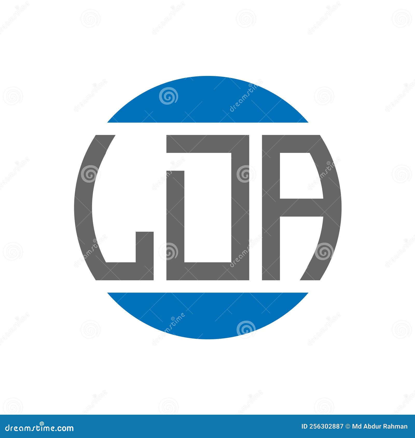 LDA Letter Logo Design on White Background. LDA Creative Initials ...