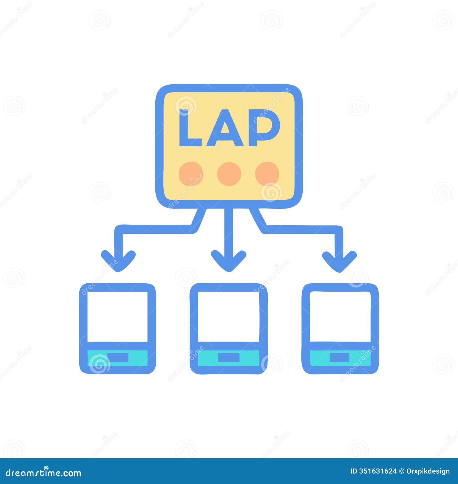 LDAP Icon for Directory Services Stock Illustration - Illustration of ...