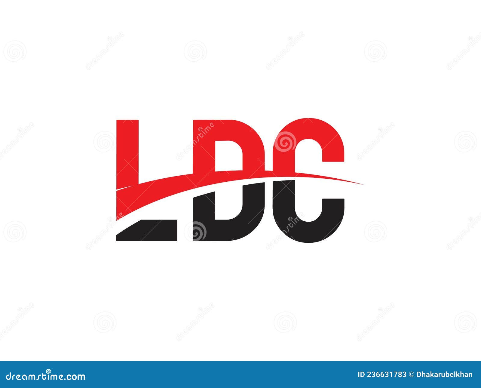 LDC Letter Initial Logo Design Stock Vector - Illustration of icon ...
