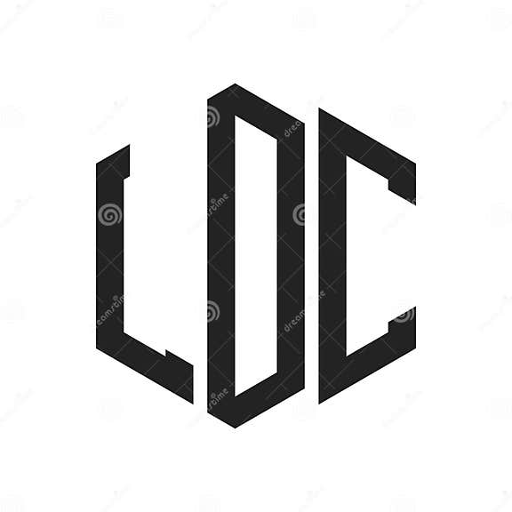 LDC Logo Design. Initial Letter LDC Monogram Logo Using Hexagon Shape ...