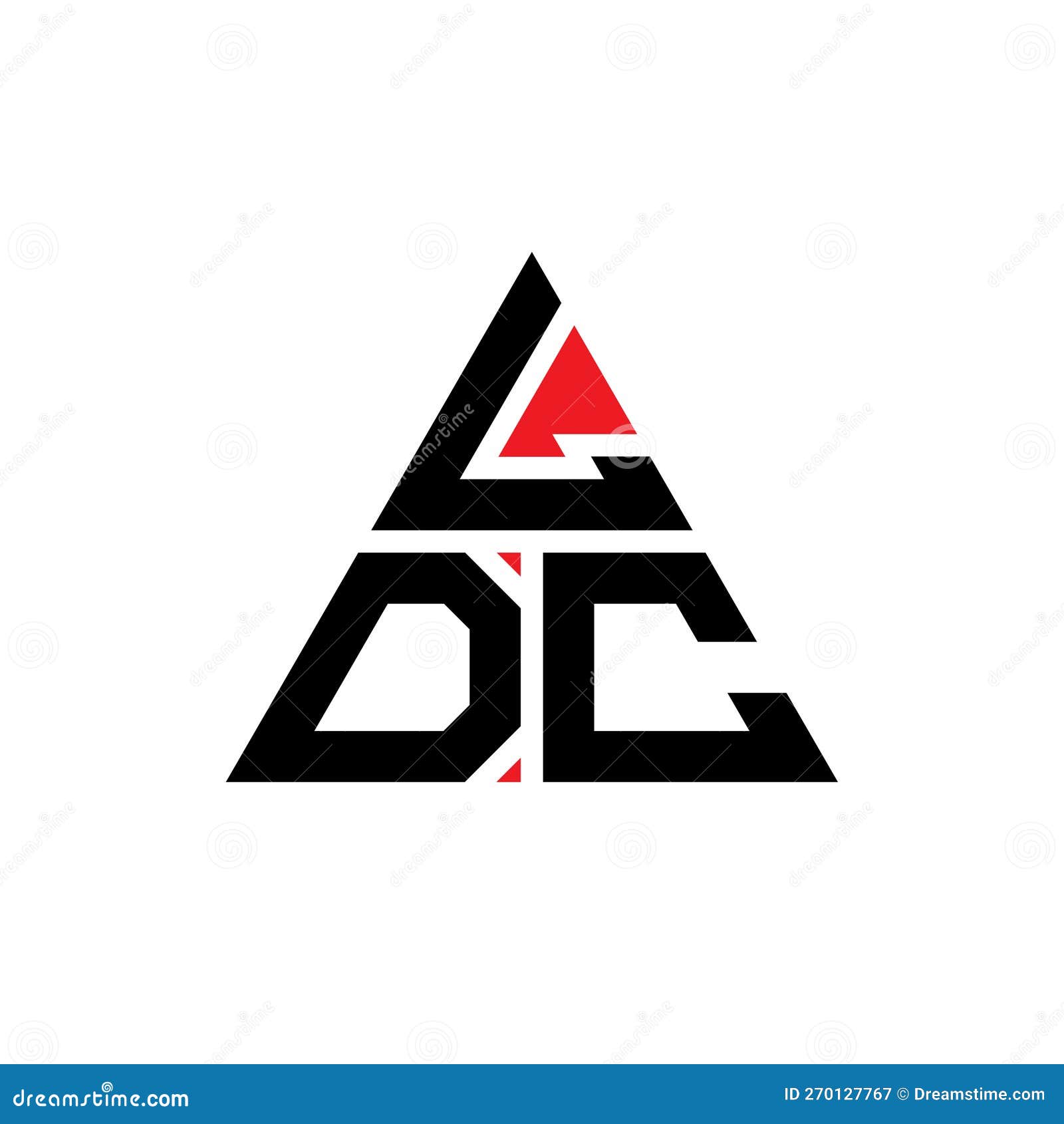 LDC Triangle Letter Logo Design with Triangle Shape. LDC Triangle Logo ...