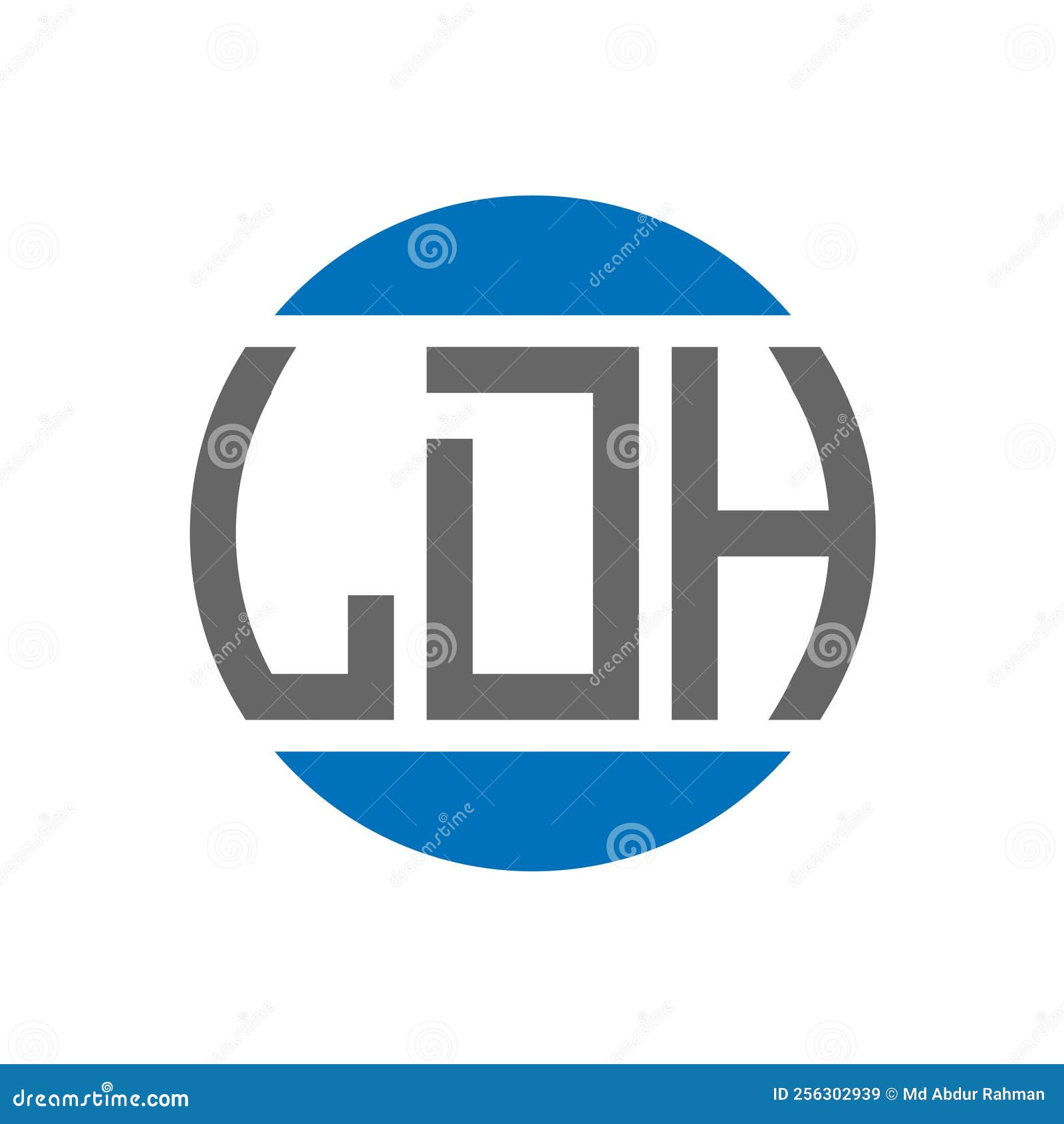 LDH Letter Logo Design On White Background. LDH Creative Initials ...