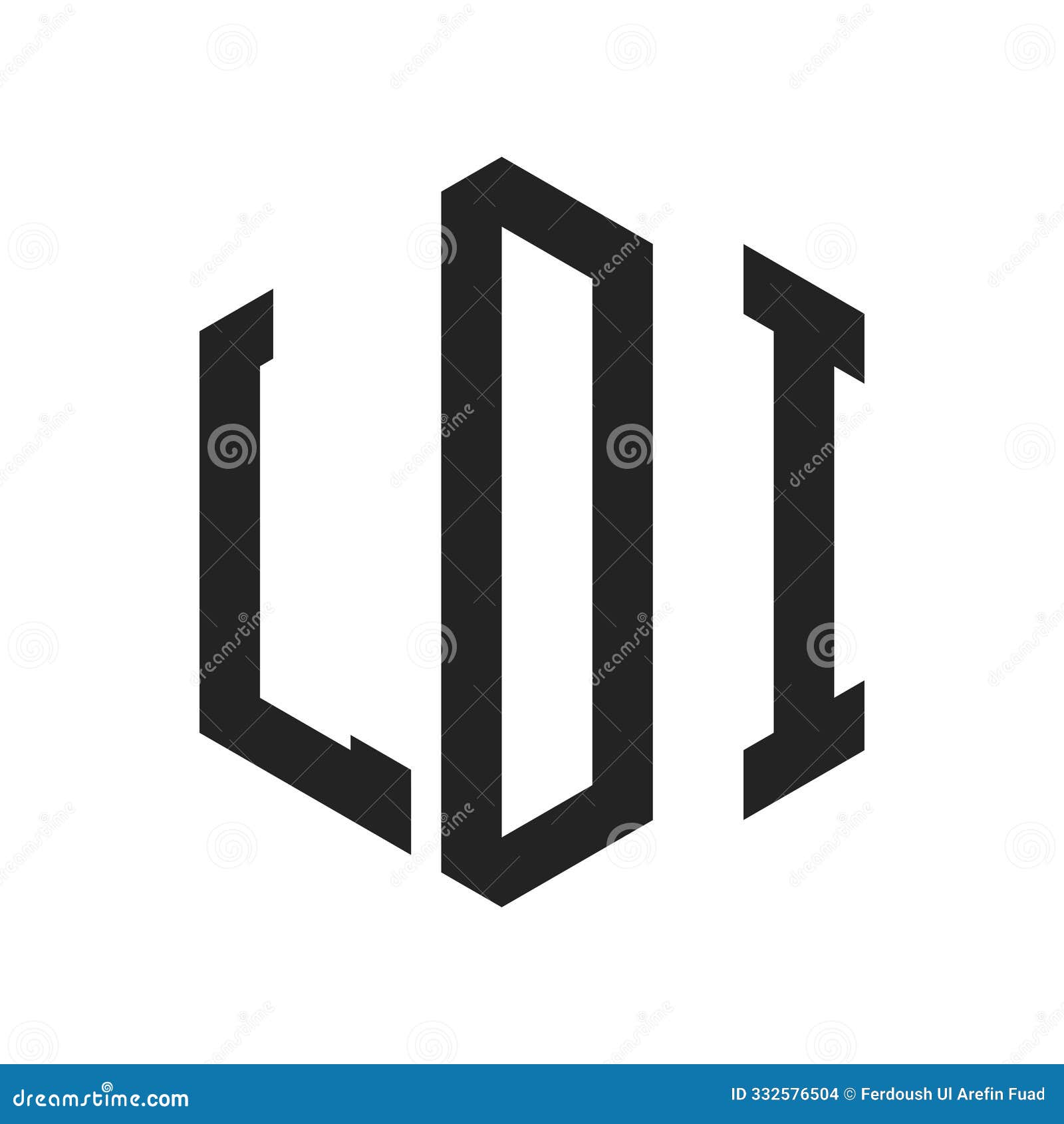 LDI Logo Design. Initial Letter LDI Monogram Logo Using Hexagon Shape ...