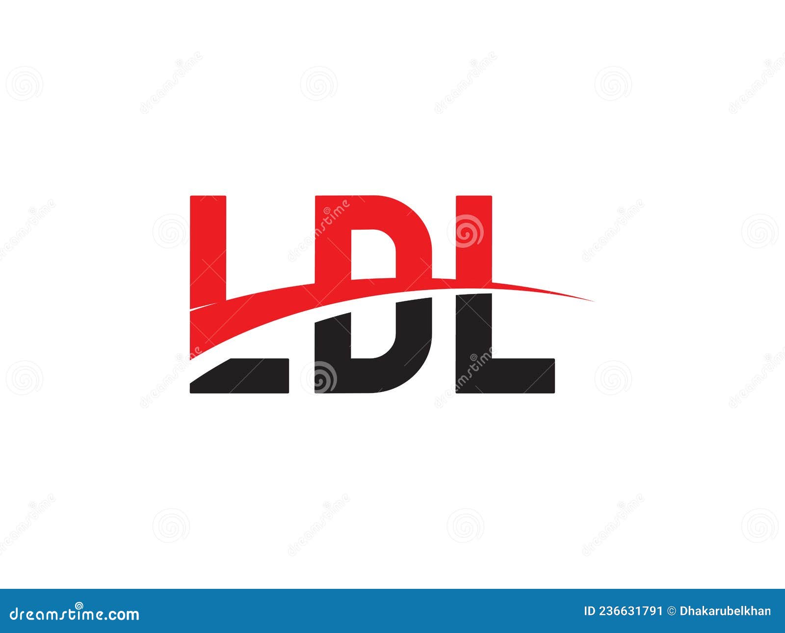 LDL Letter Initial Logo Design Stock Vector - Illustration of element ...