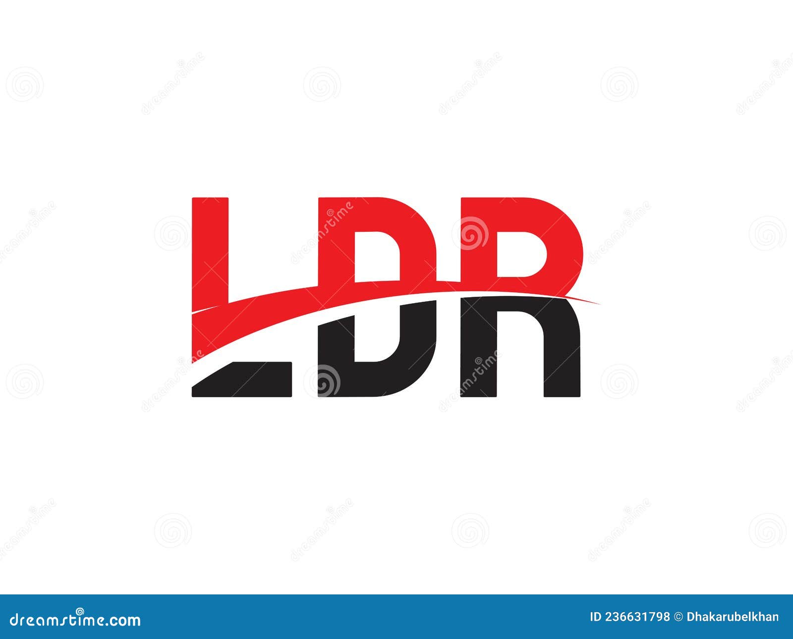 LDR Letter Initial Logo Design Stock Vector - Illustration of logotype ...