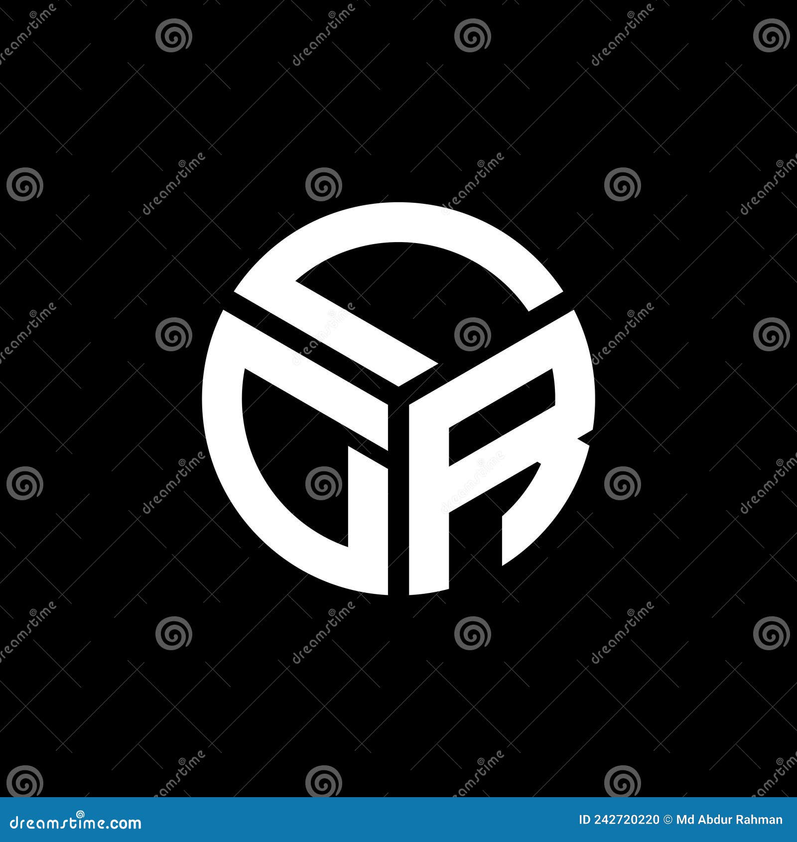 LDR Letter Logo Design on Black Background. LDR Creative Initials ...