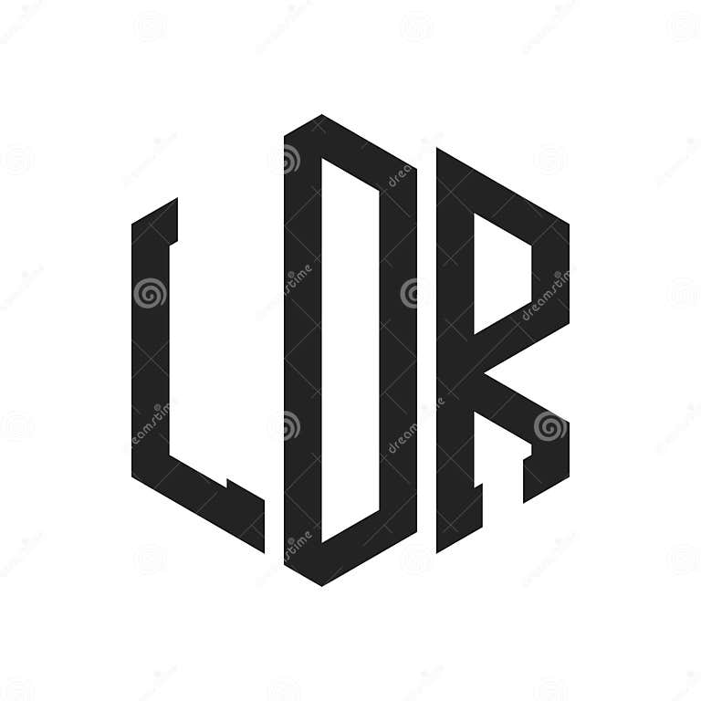 LDR Logo Design. Initial Letter LDR Monogram Logo Using Hexagon Shape ...