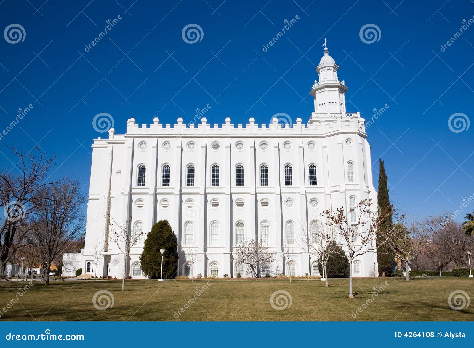 LDS St George Temple stock photo. Image of winter, church - 4264108