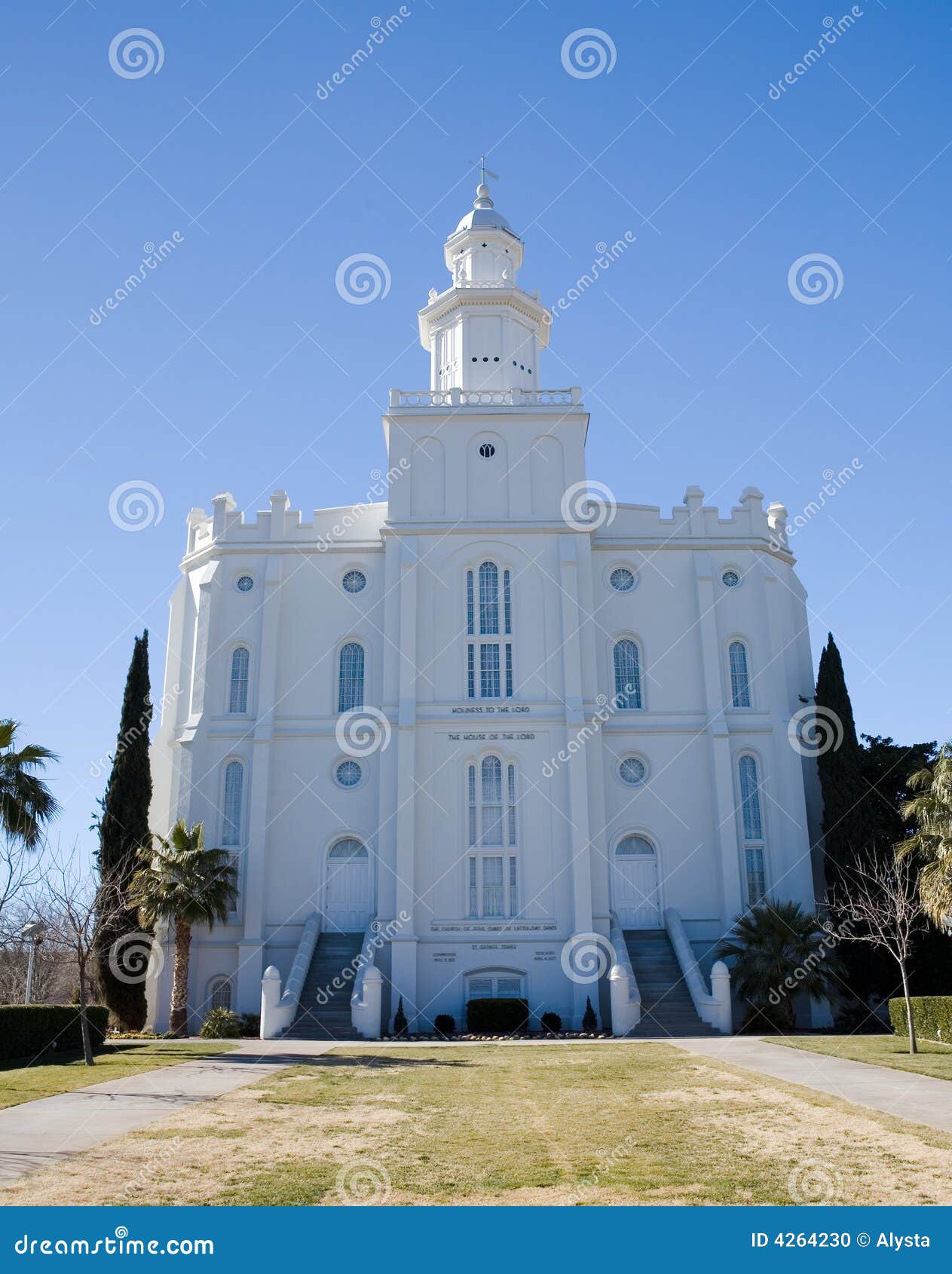 LDS St George Temple stock photo. Image of mormon, jesus - 4264230