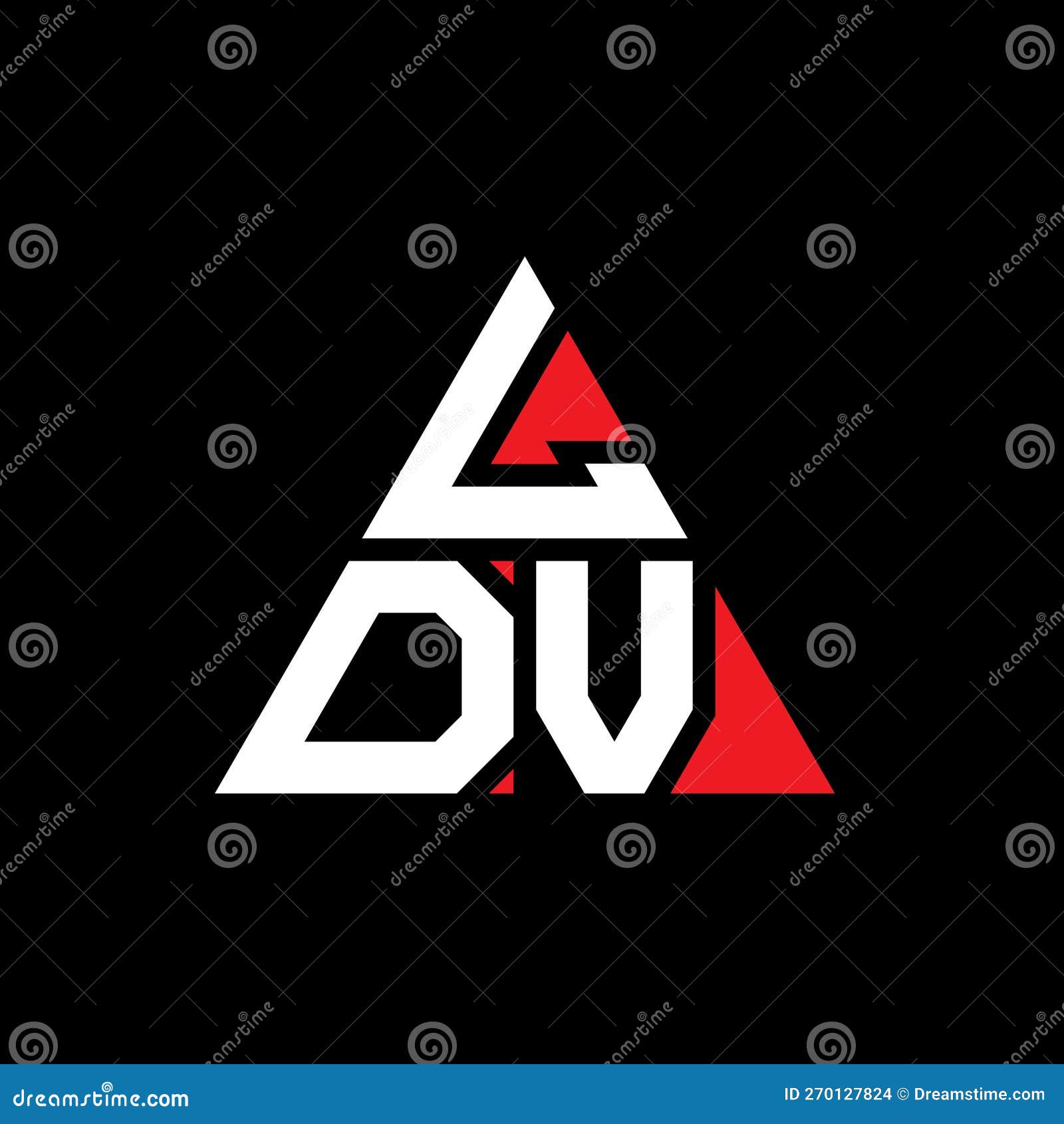 LDV Triangle Letter Logo Design with Triangle Shape. LDV Triangle Logo ...