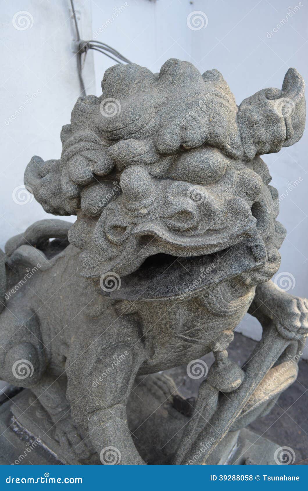 León chino foto de archivo. Imagen de primer, asia, piedra - 39288058