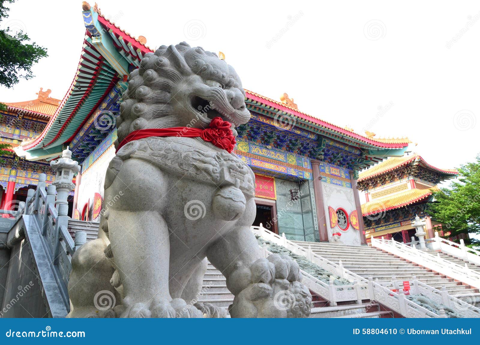 León chino foto de archivo. Imagen de museo, escultura - 58804610