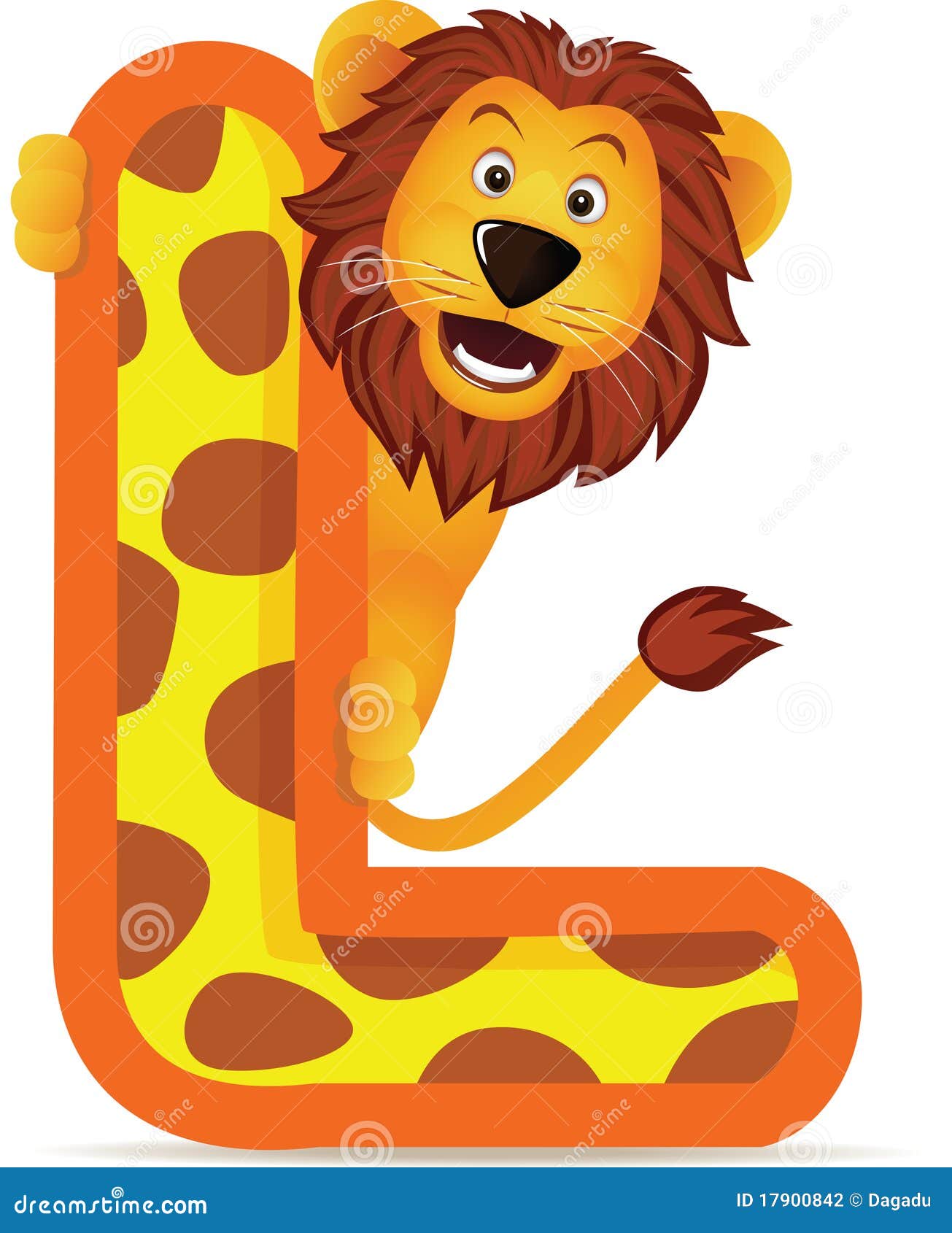 León con el alfabeto L ilustración del vector. Ilustración de casa ...