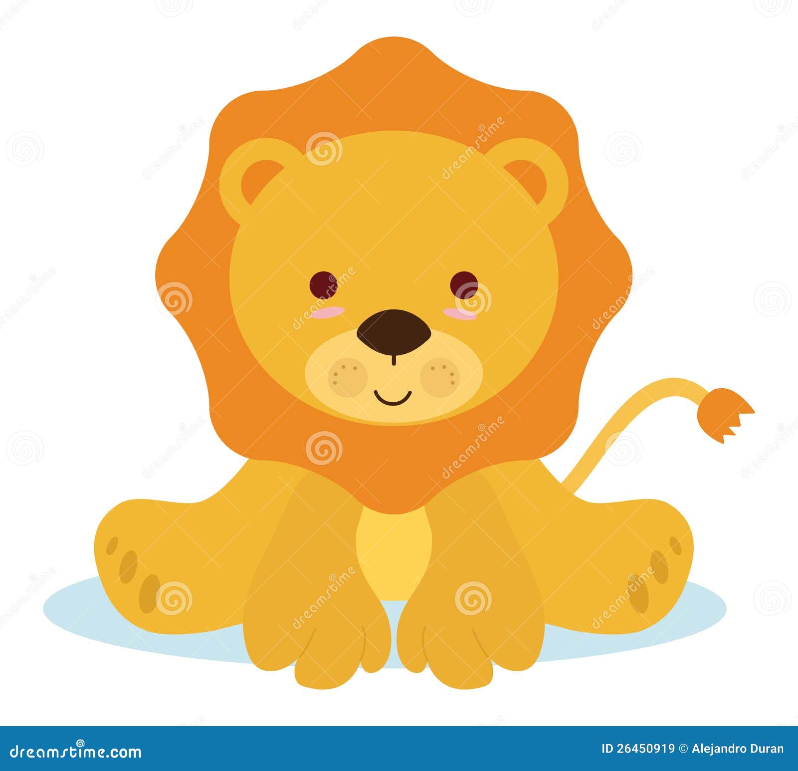 León del bebé ilustración del vector. Ilustración de blanco - 26450919