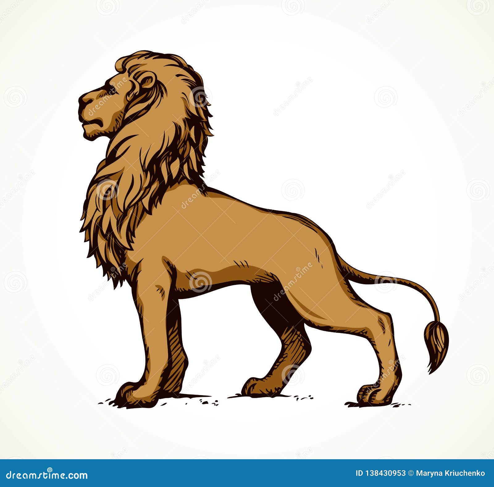 León Gráfico del vector ilustración del vector. Ilustración de safari ...