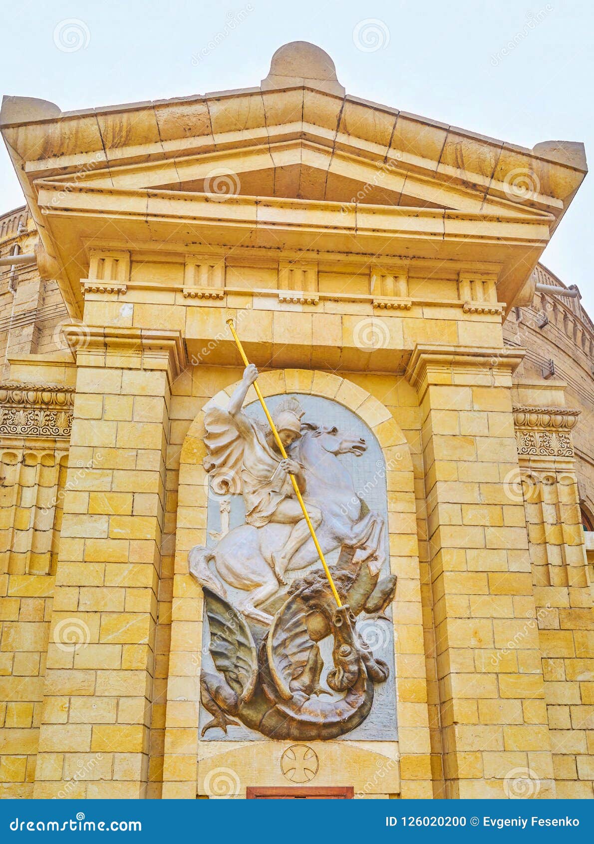 Le Bas-relief De St George Au Caire, Egypte Image éditorial - Image du ...