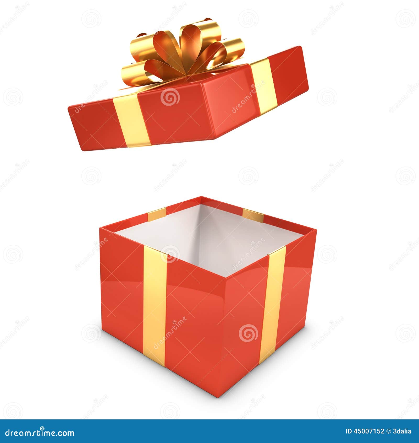 Le boîte-cadeau 3d s'ouvre illustration stock. Illustration du cadeau ...