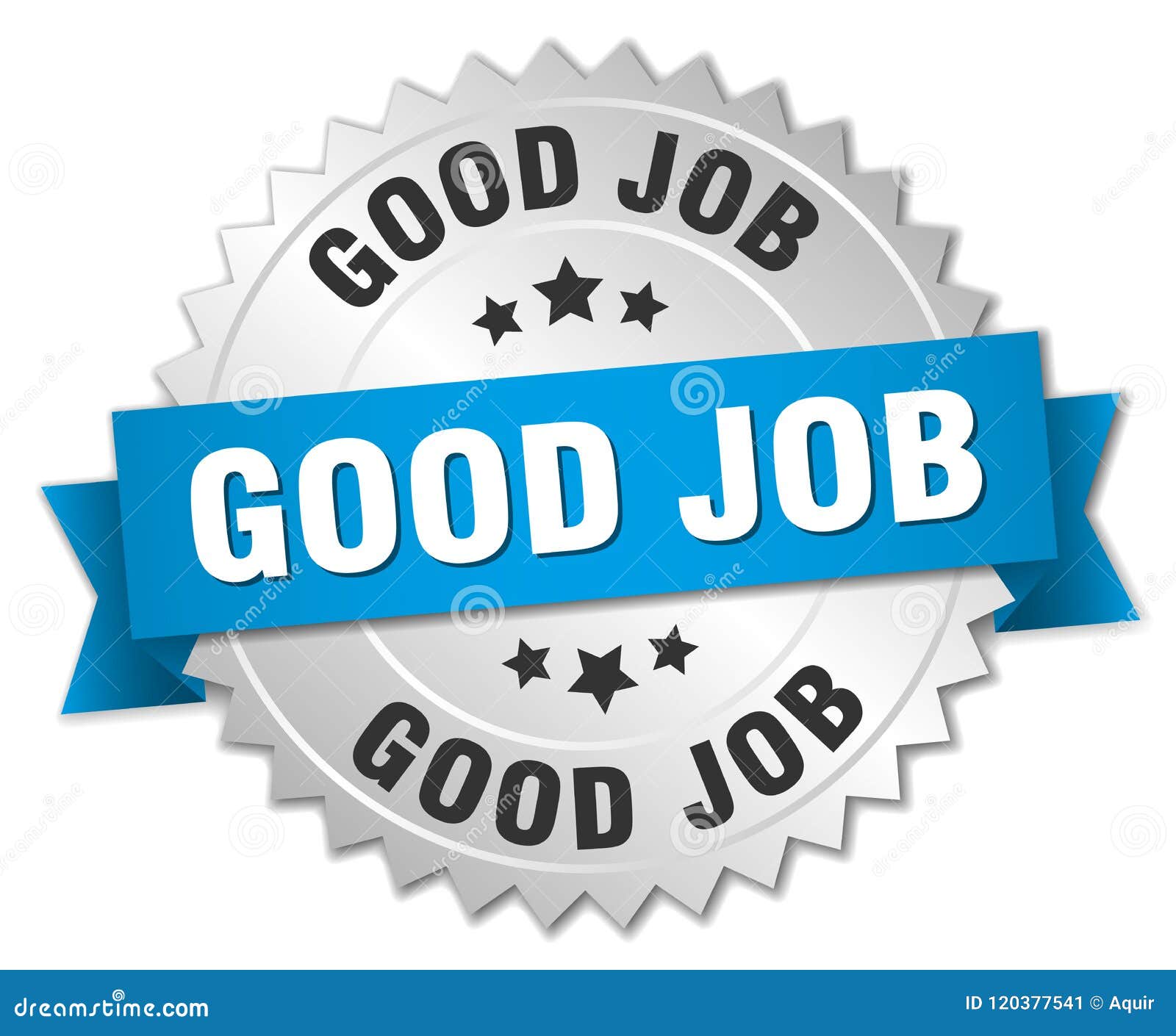 Le bon travail illustration de vecteur. Illustration du signe - 120377541