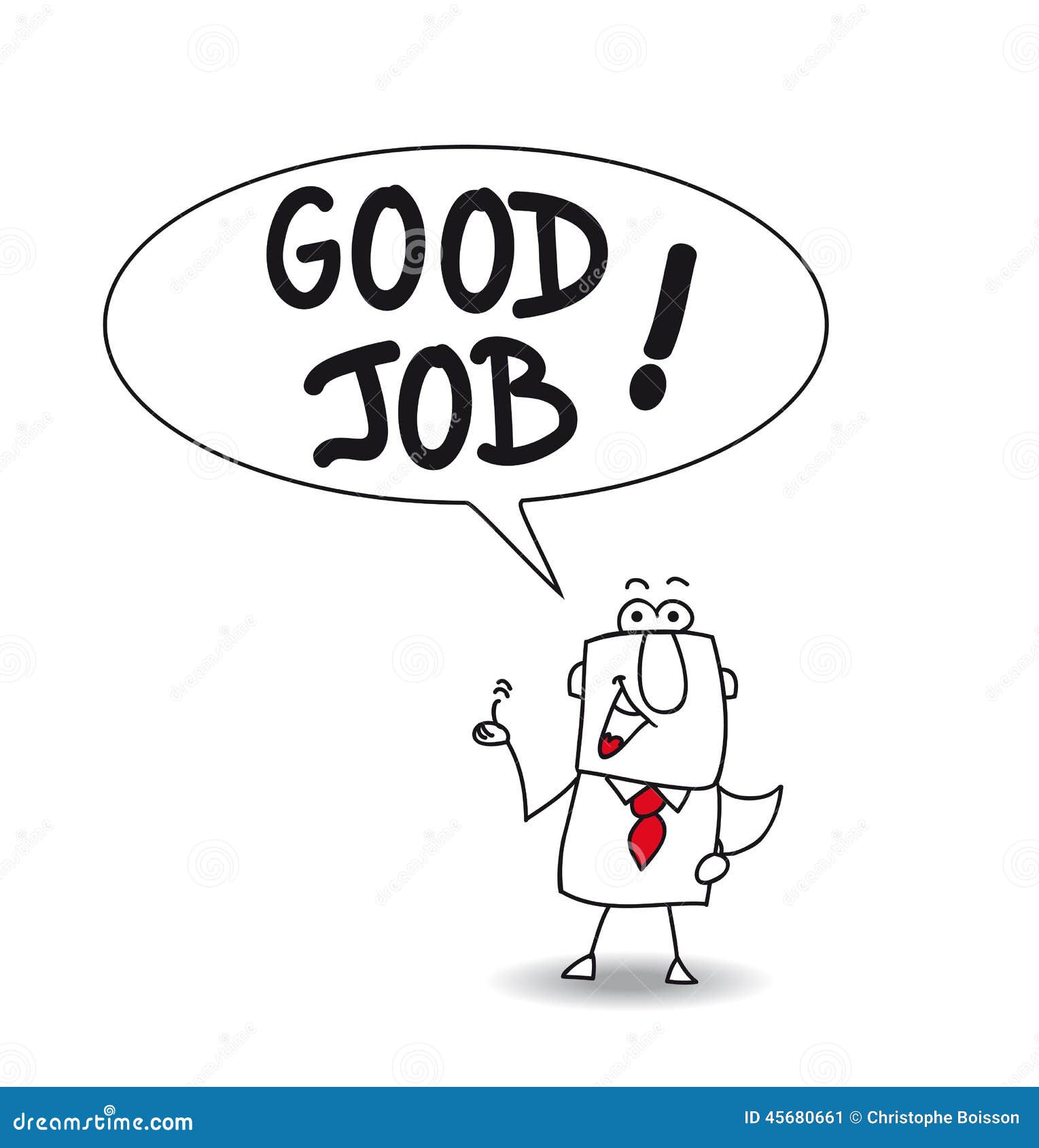 Le bon travail illustration de vecteur. Illustration du expert - 45680661