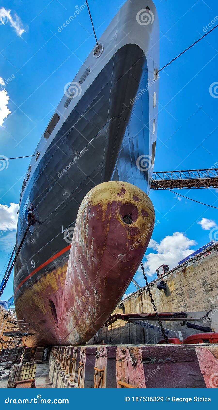 Le Boreal - Cruise Ship in Dry Dock Editorial Stock Image - Image of ...
