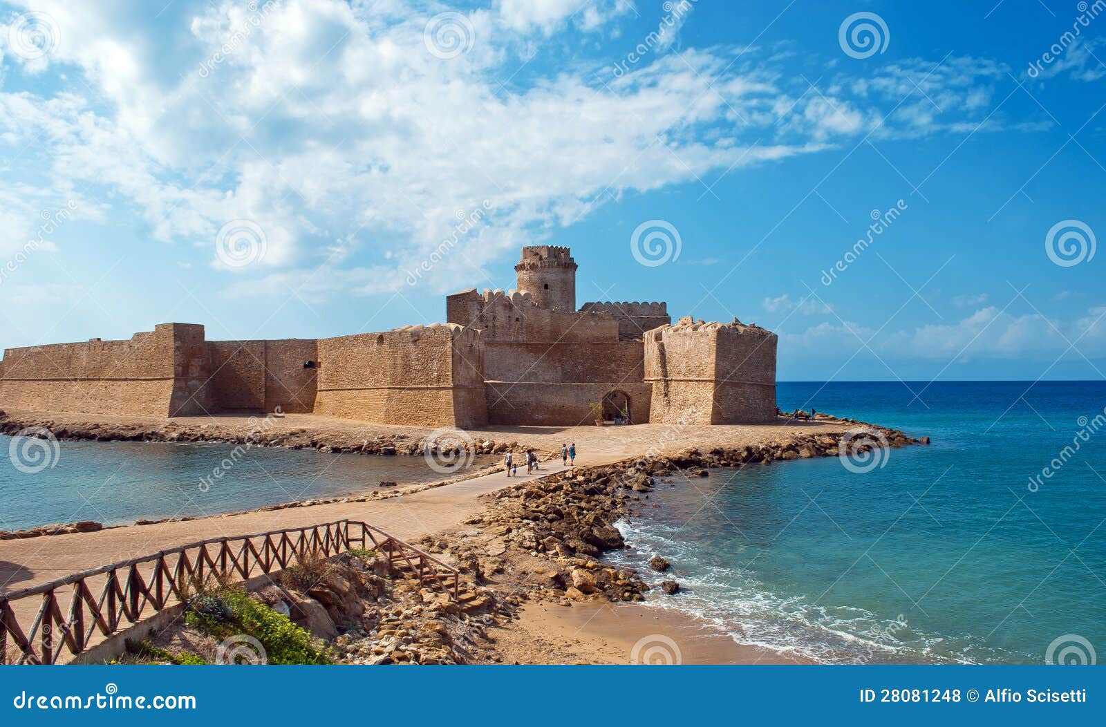 Le Castella stock photo. Image of castle, landscape, architecture ...