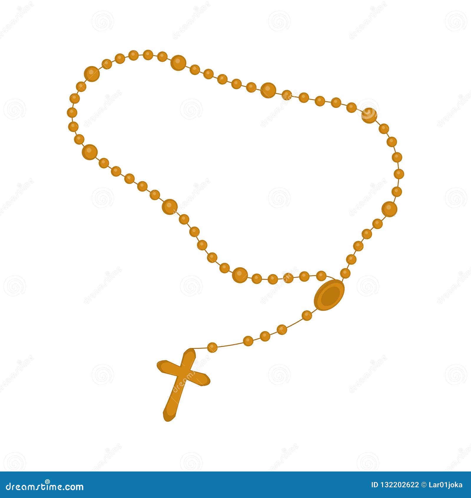 Le chapelet perle l'icône illustration de vecteur. Illustration du ...