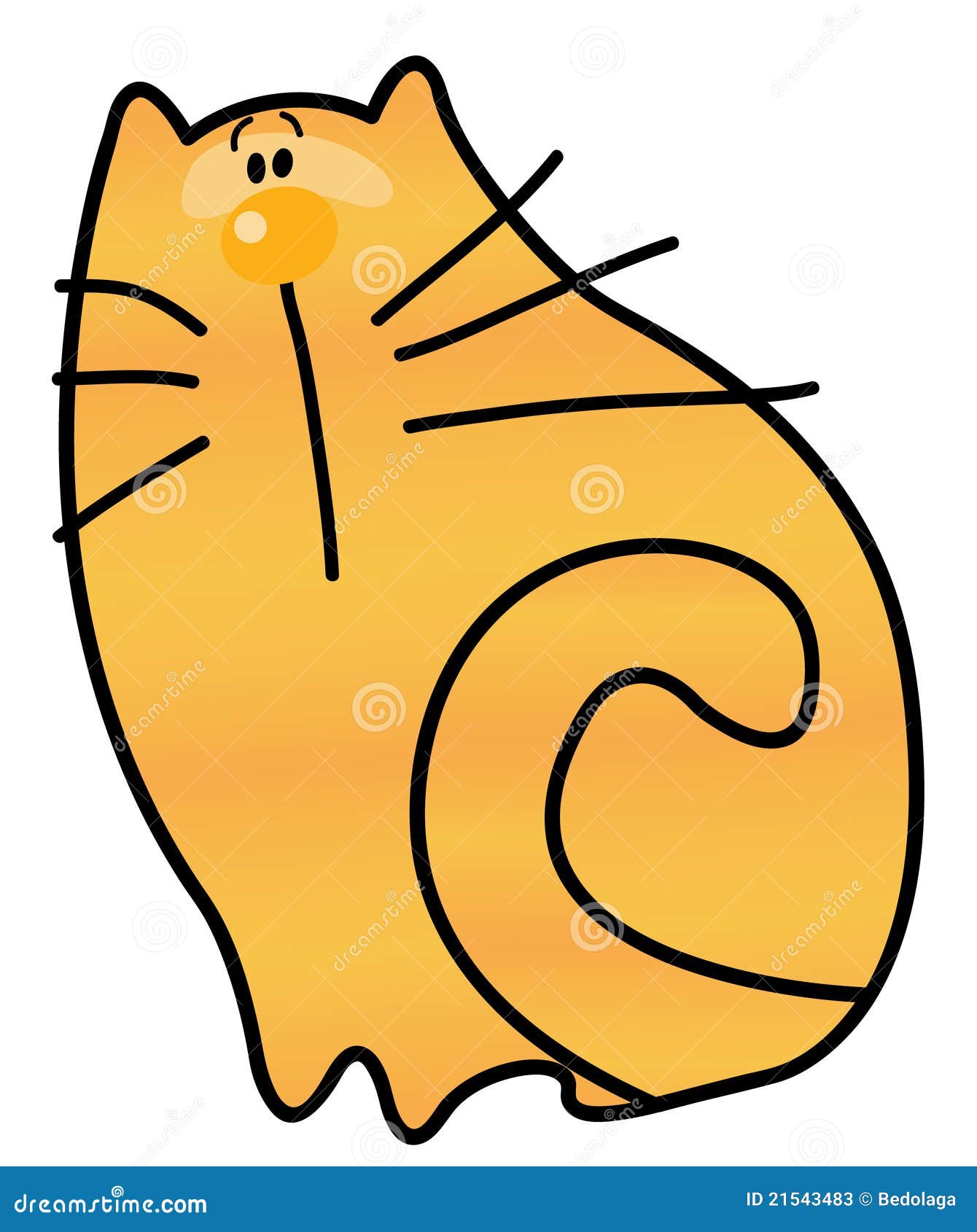 Le chat se repose illustration de vecteur. Illustration du graphisme ...